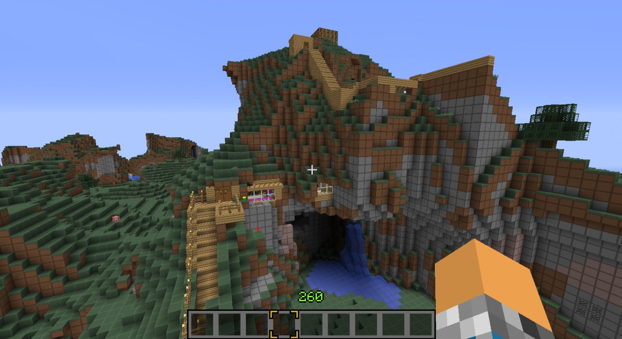 House In A Hill Minecraft Map