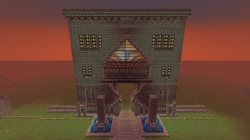 mountian theme wall gate Minecraft Map
