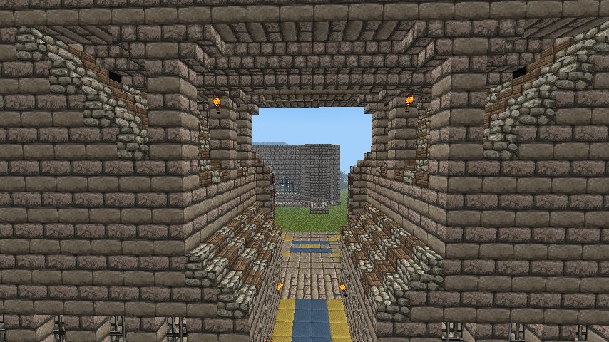 mountian theme wall gate Minecraft Map