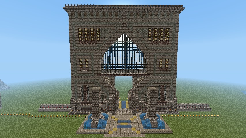 mountian theme wall gate Minecraft Map