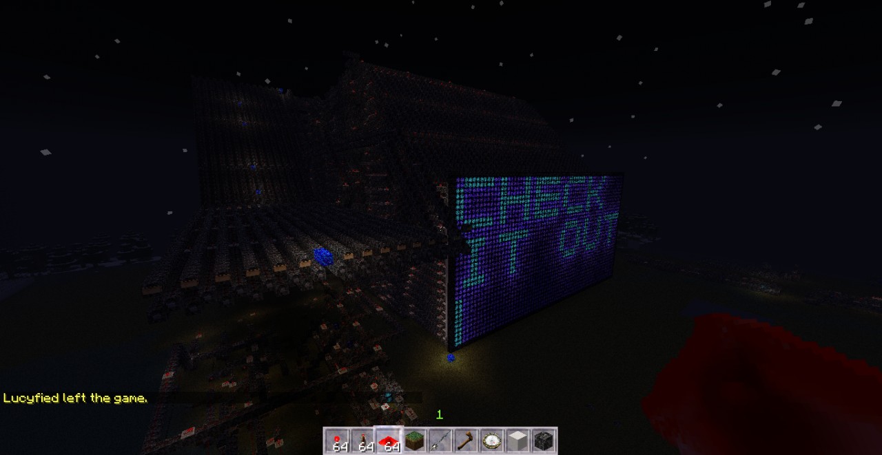 Minecraft computer with a display Minecraft Map