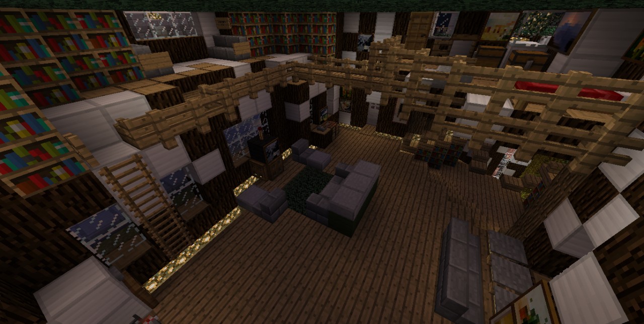 Library House Minecraft Map