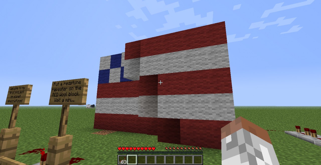 US Flag (Wind effects) Minecraft Map