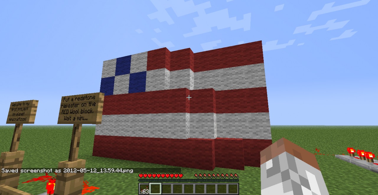 US Flag (Wind effects) Minecraft Map