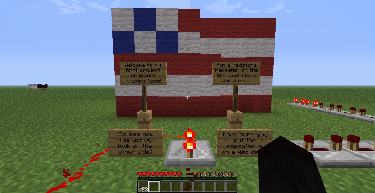 US Flag (Wind effects) Minecraft Map