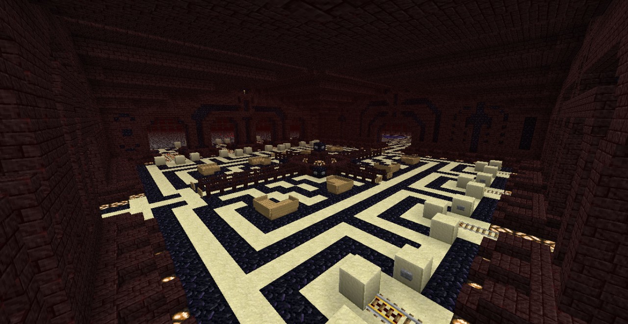 Breakeno's Nether Minecart Hub/Station Minecraft Map