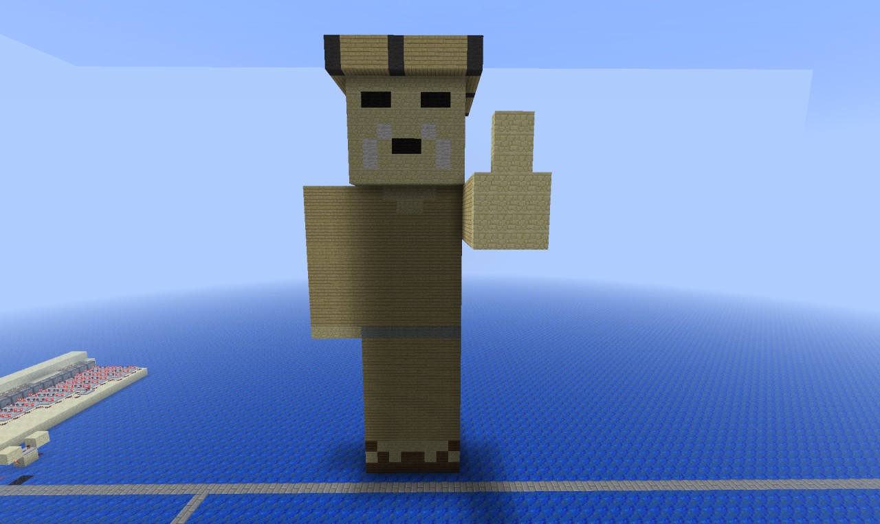 Me flipping you off Minecraft Project