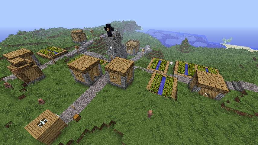 The Mysteries of Notch Part 2: The Town (Updated 1.3) Minecraft Map