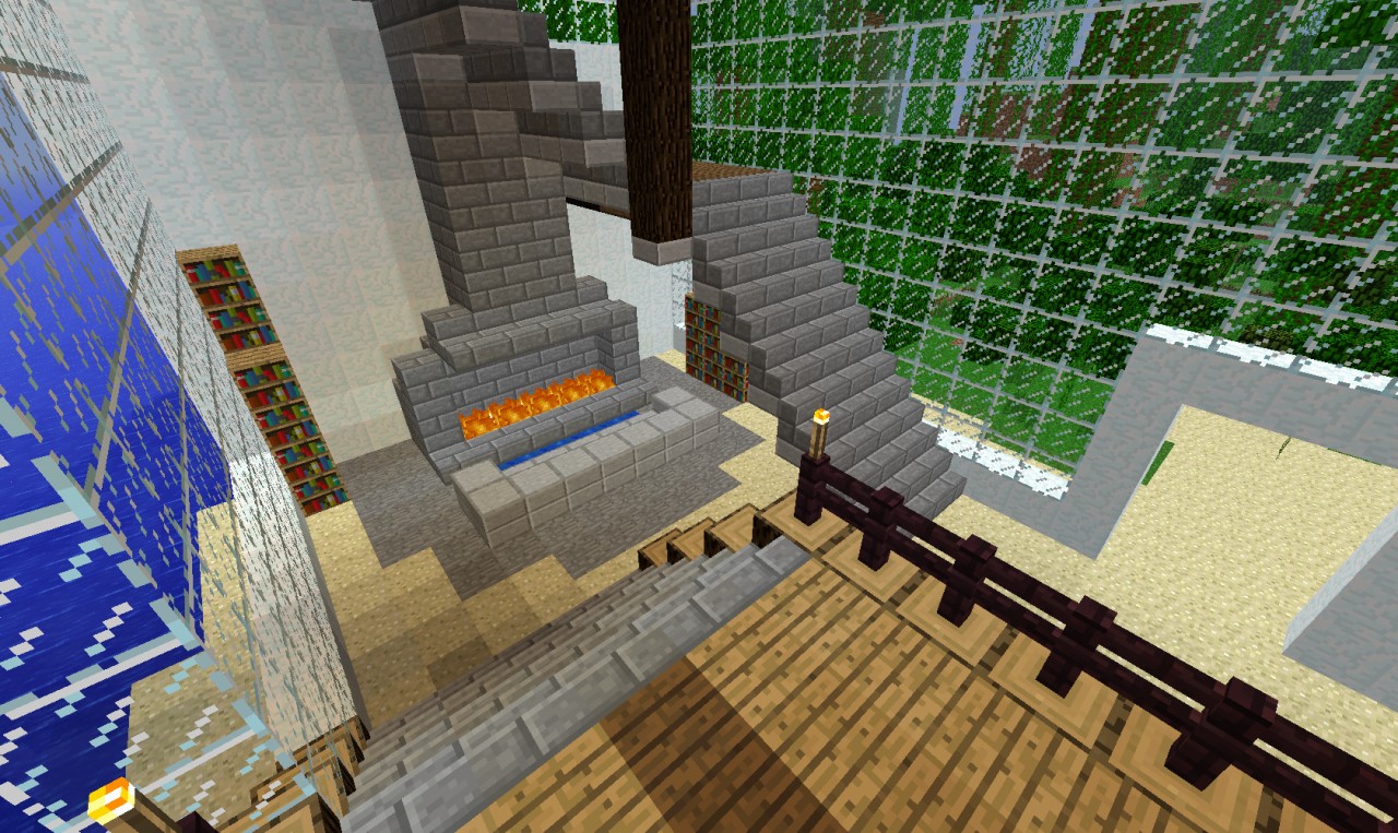 Modern Beach House Minecraft Map