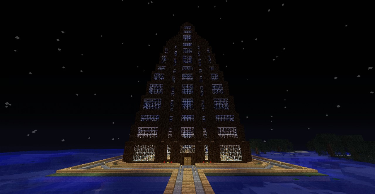 Wooden Server Spawn Building Minecraft Map