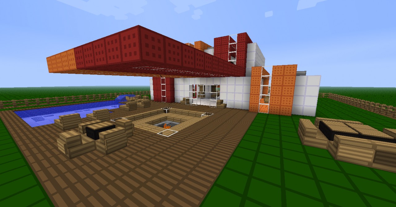 modern house I Minecraft Map