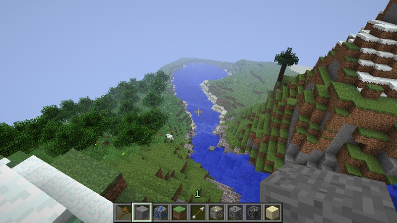 TWO MOUNTAIN SURVIVAL Minecraft Map