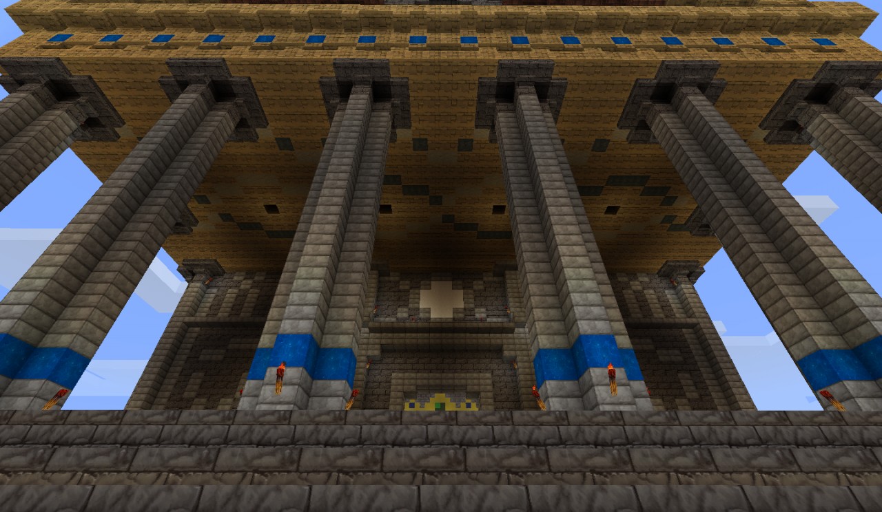 Temple of the Holy Creeper (greek / roman style) Minecraft Map