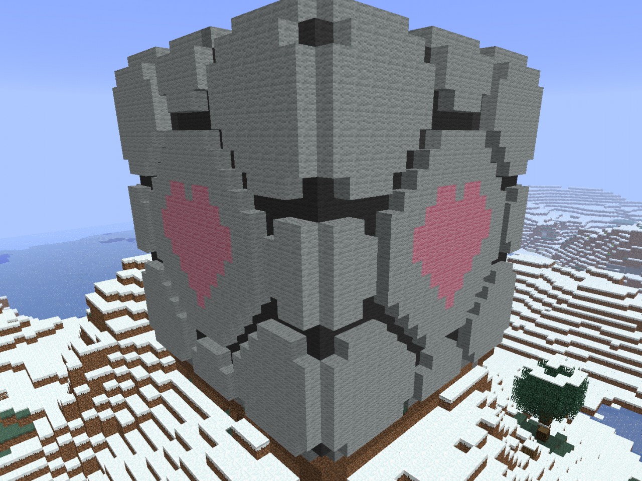 Companion cube Minecraft Map
