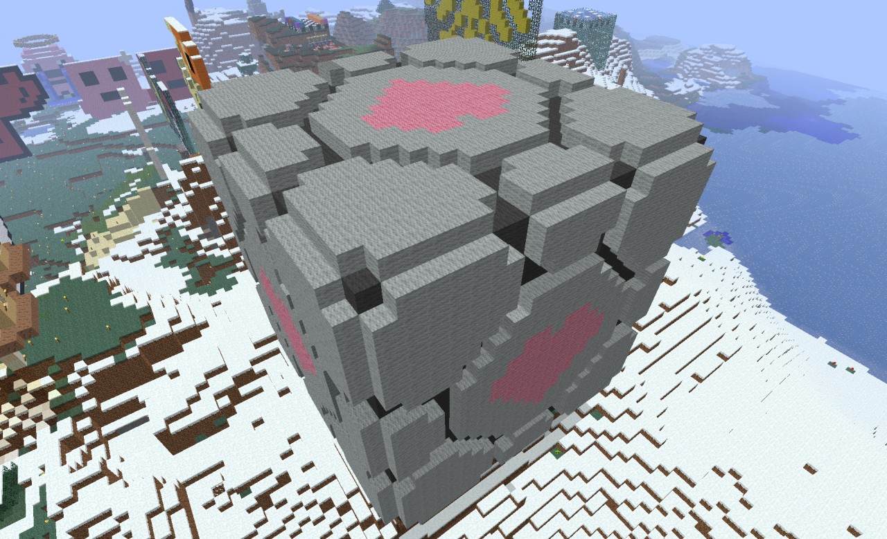 Companion cube Minecraft Map