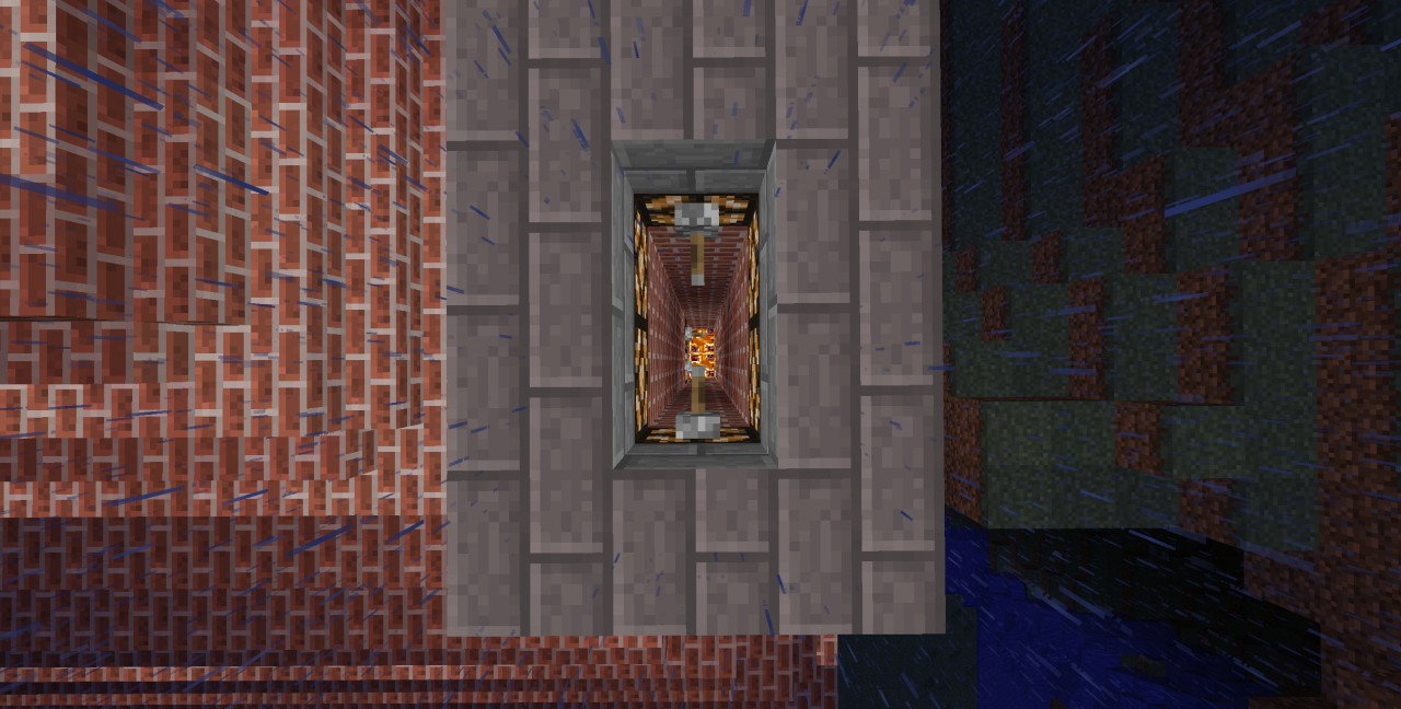 Huge brick safe house with emergency lockdown Minecraft Map