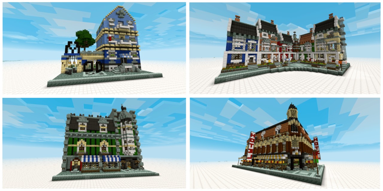 Lego Set, 4 buildings [1.2.5 ready] Minecraft Map