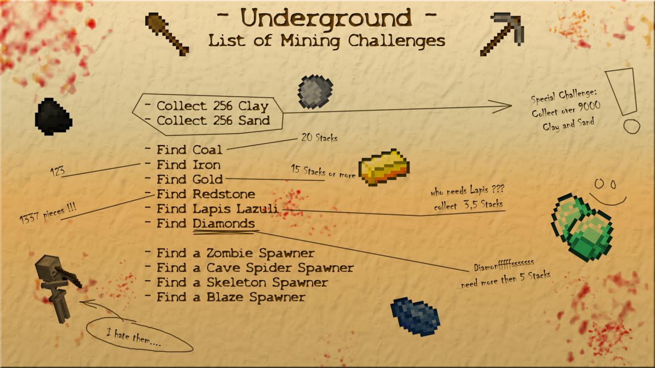 Survival Map: Underground 1.1 - You'll never see the sunlight again ...