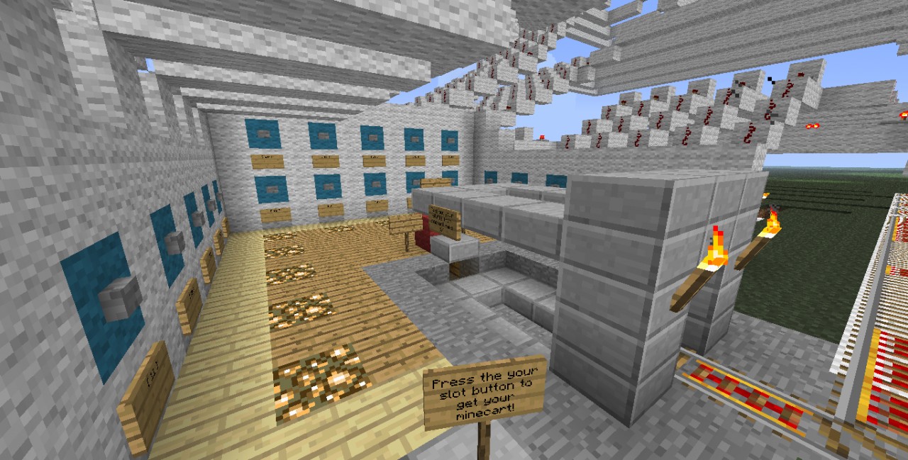 Minecart Bank System [20Slot] Minecraft Map