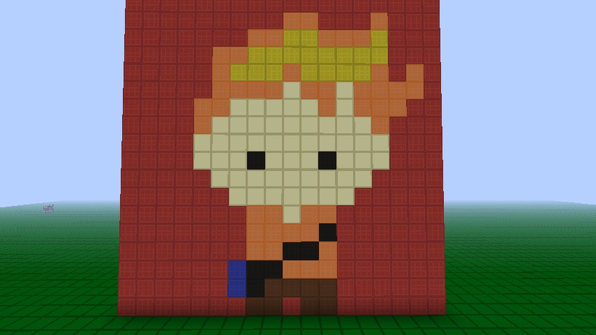 Pixel art of me Minecraft Map