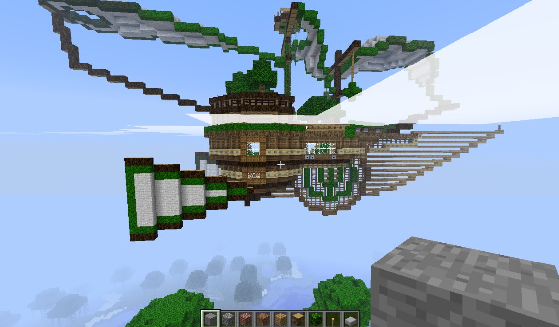 elven airship Minecraft Map