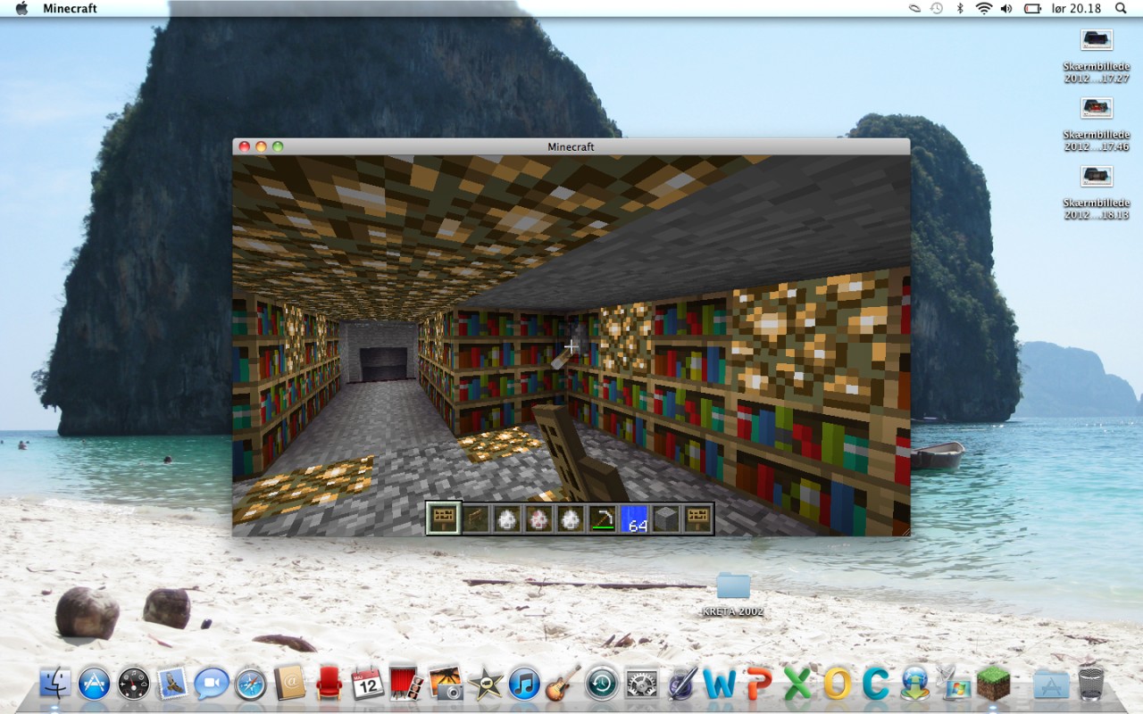 underWhaterWorld with epic piston house. Minecraft Map