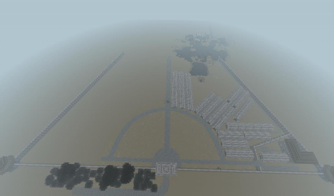 Rebuild of German concentration camp Sachsenhausen Minecraft Map