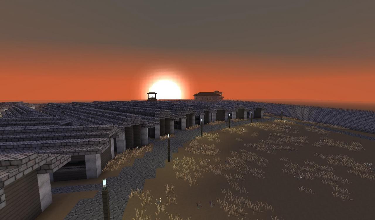 Rebuild of German concentration camp Sachsenhausen Minecraft Map