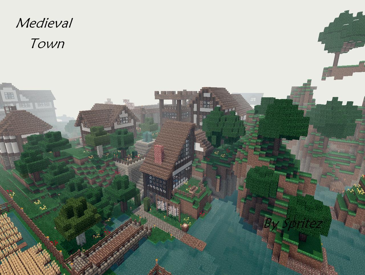 Medieval Town Minecraft Map
