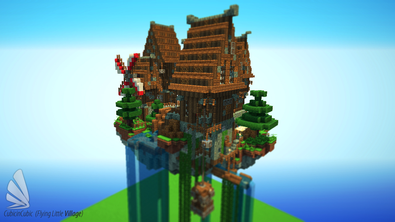 Flying Little Village Minecraft Map