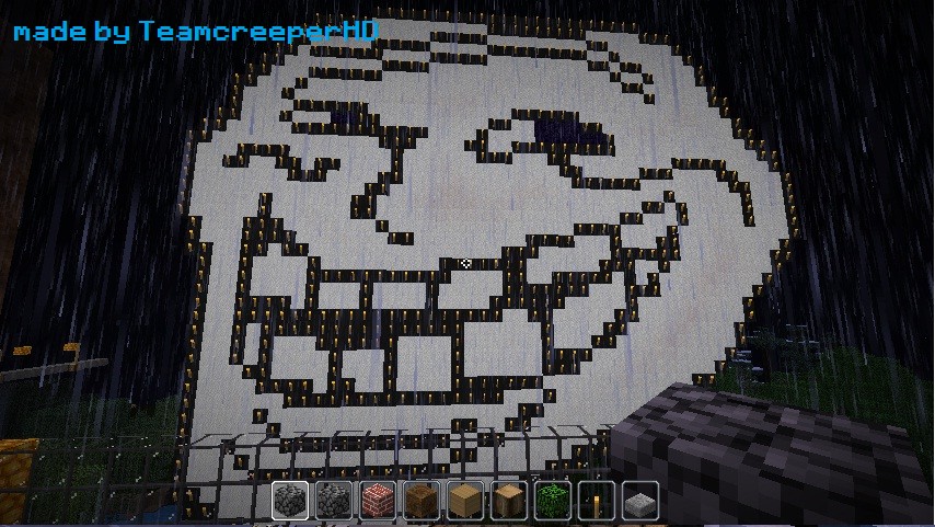 troll face art Minecraft Map