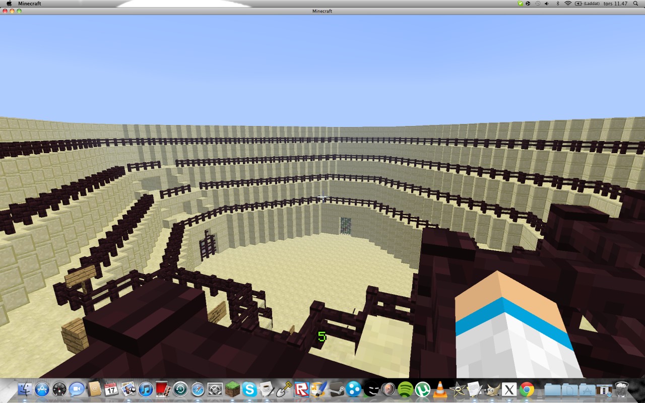 the gladiator arena Minecraft Map