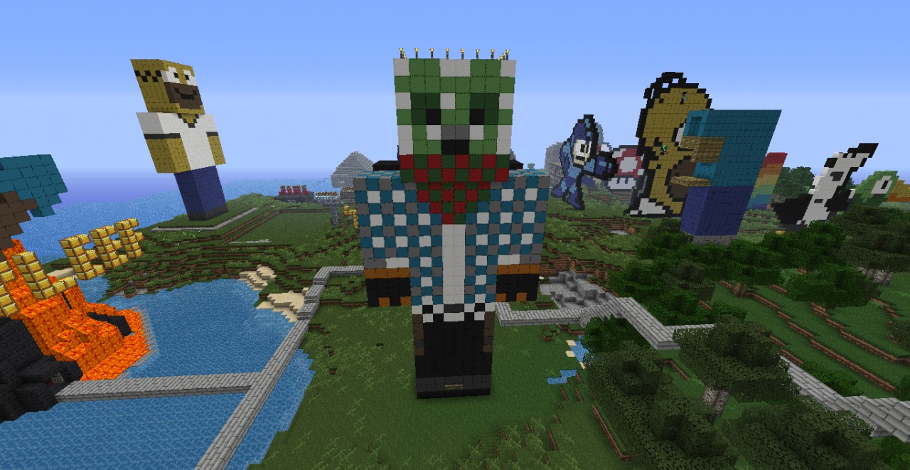 Raginronins statue Minecraft Map