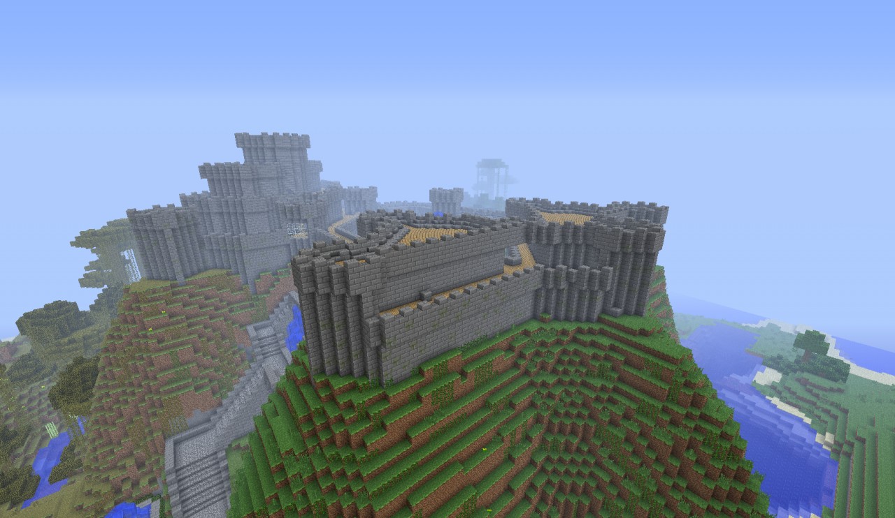 Minecraft Mountain Top Castle