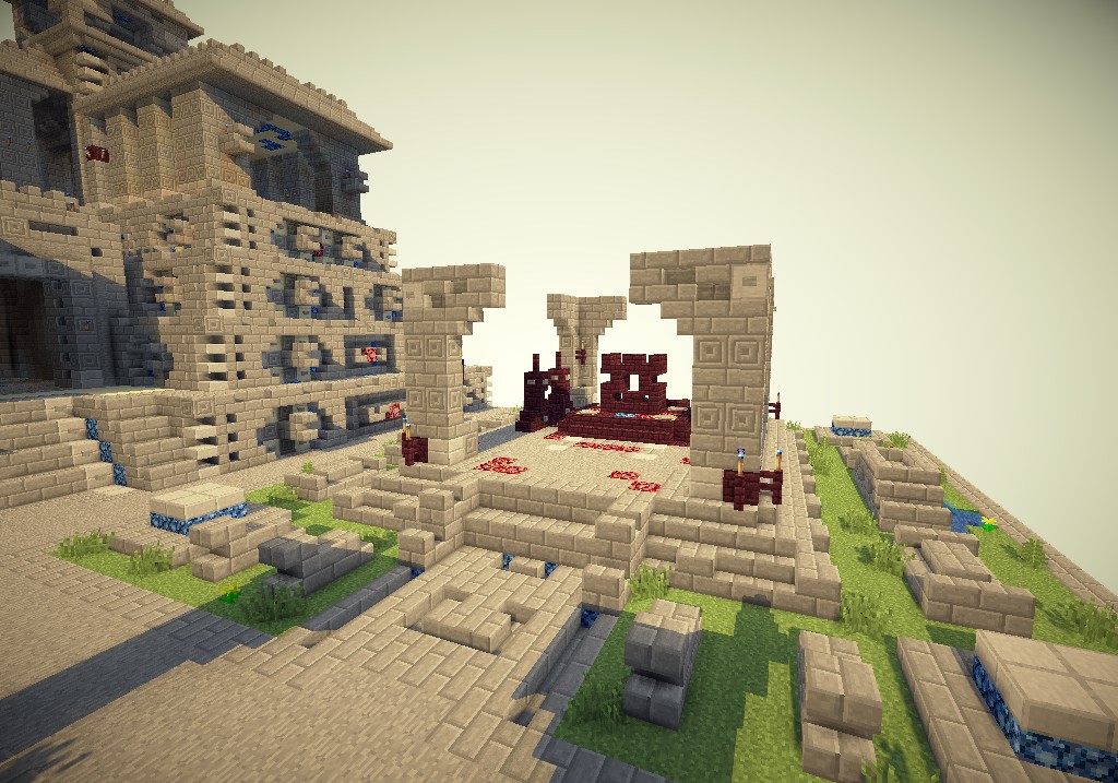 Floating Aztec Temple (medium) Minecraft Map