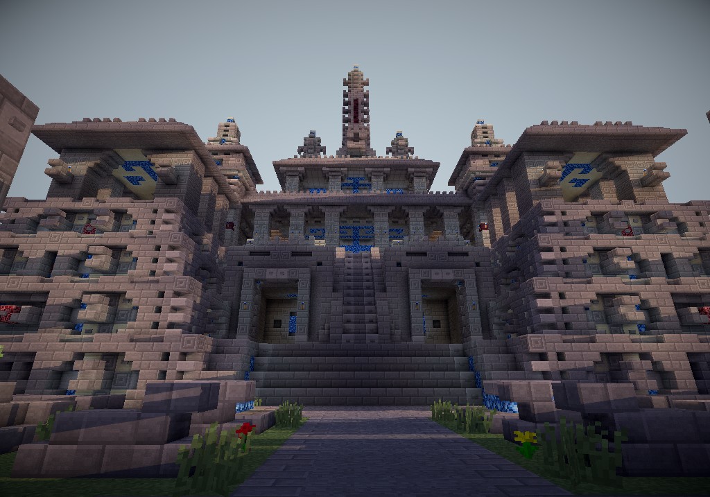 Floating Aztec Temple (medium) Minecraft Map
