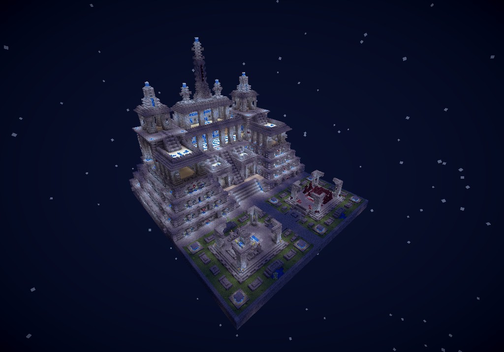 Floating Aztec Temple (medium) Minecraft Map