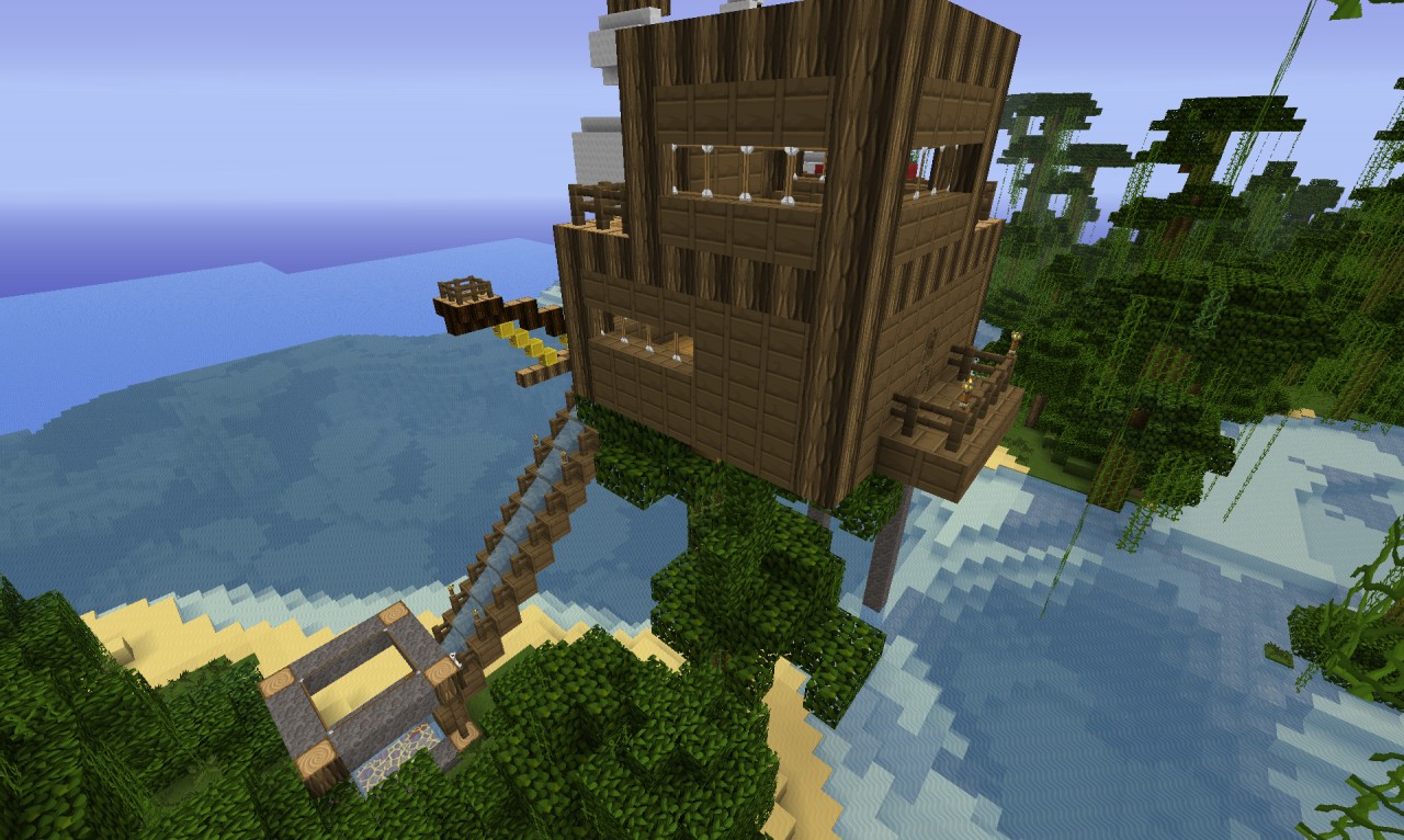 Tropical TreeHouse Minecraft Map