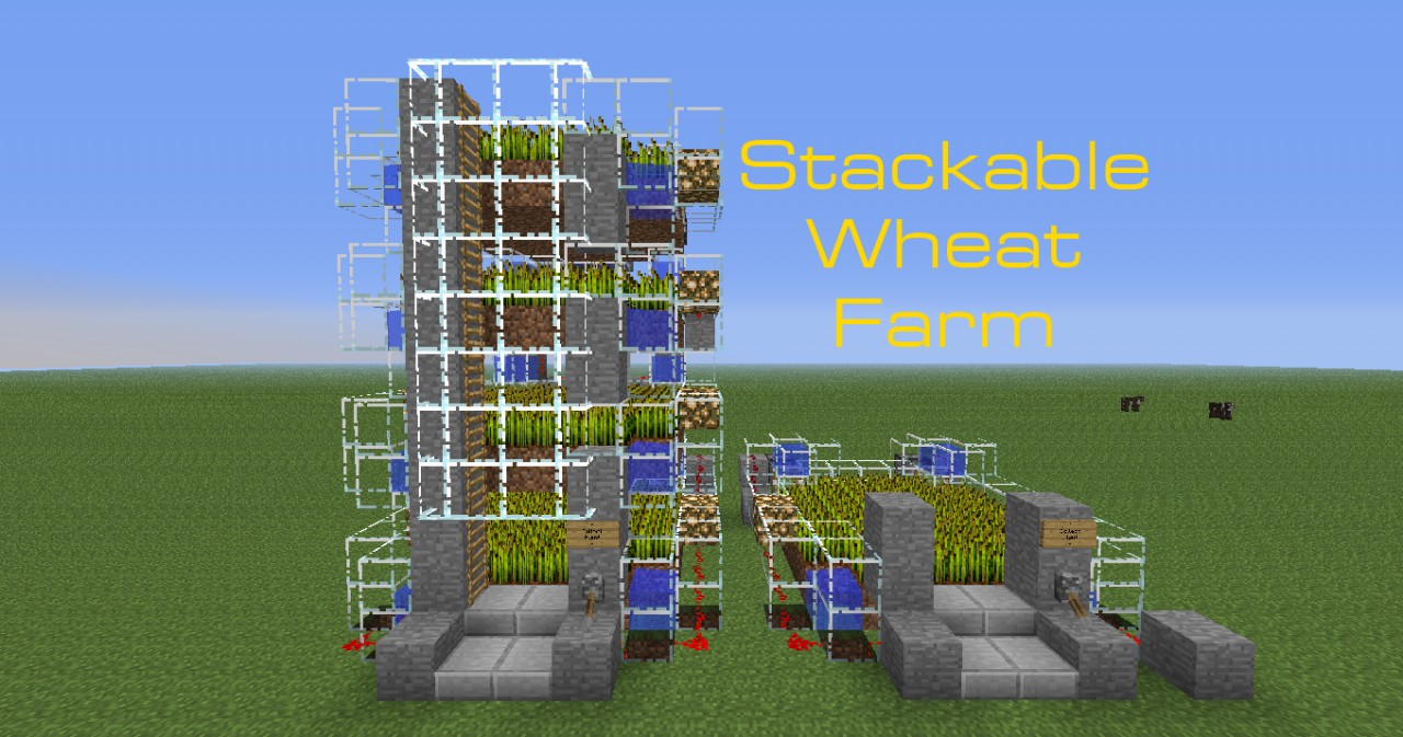 Dude's Stackable Wheat Farm Minecraft Project
