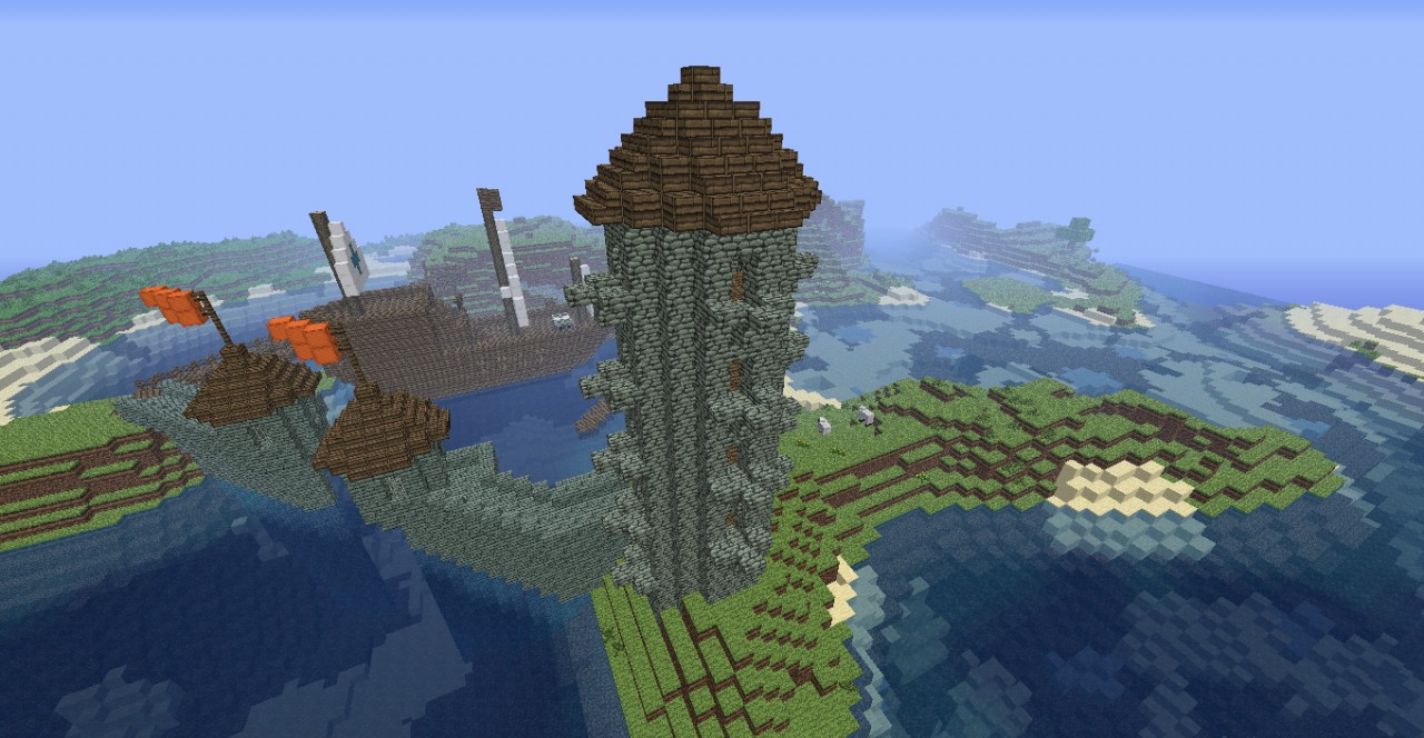 Medieval Docks (with ship) Minecraft Map