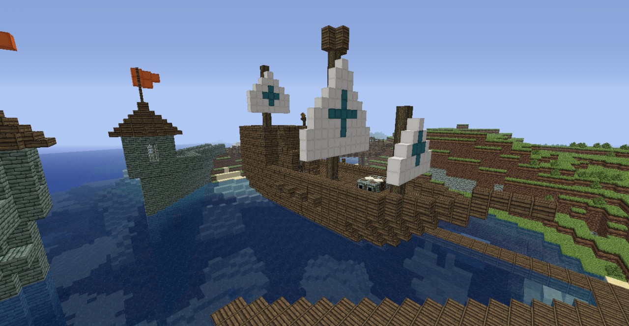 Medieval Docks (with ship) Minecraft Map