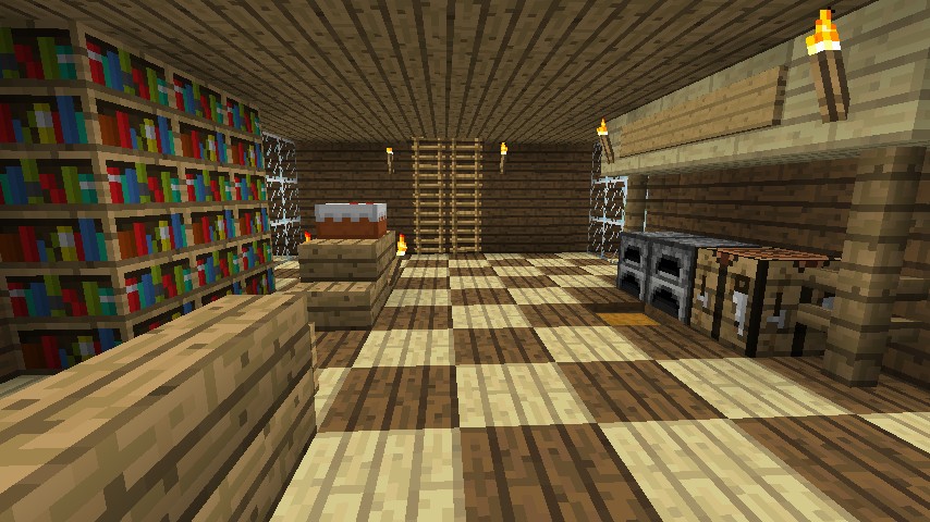 Starter house + big wheat farm Minecraft Map