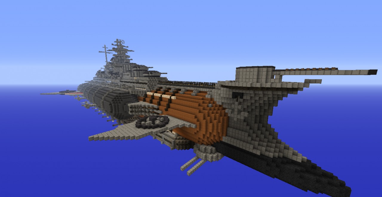 Avenger class Battleship Minecraft Map