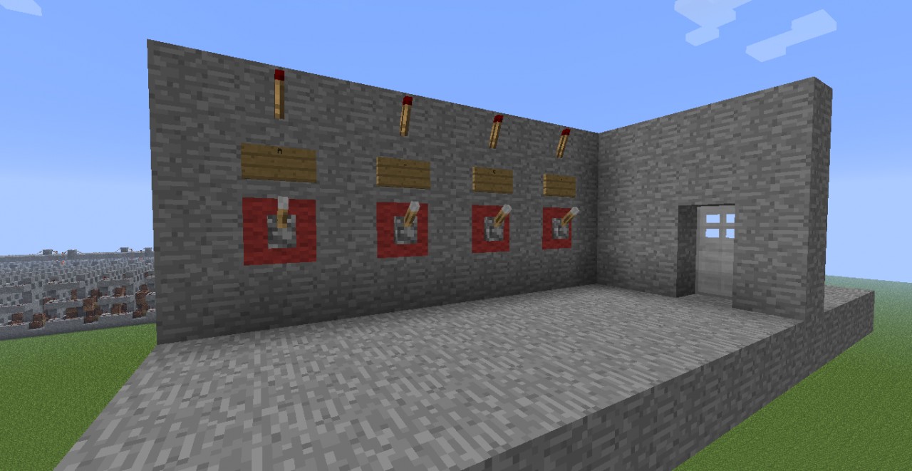 3(4)-code redstone door lock - First creation Minecraft Map