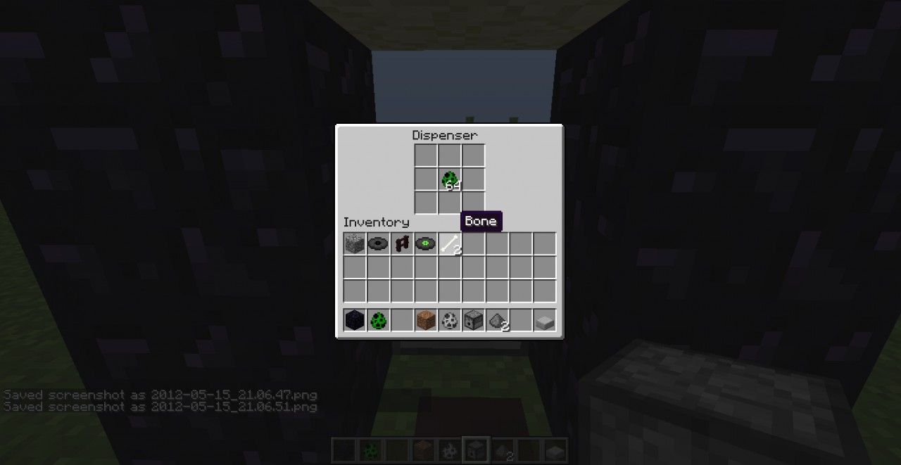 how to make creepers drop disks Minecraft Map