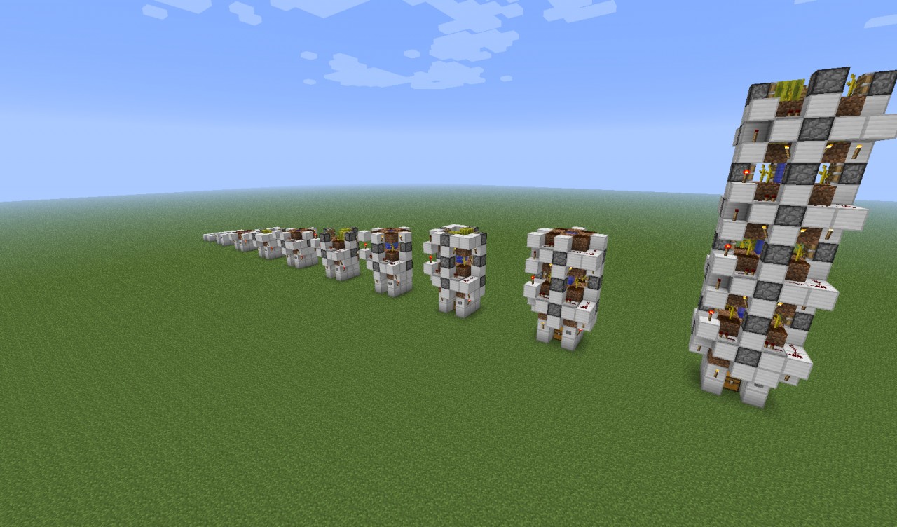 Ultimate Verticle Expandable Melon and Pumpkin Farm [5x5] Minecraft Map