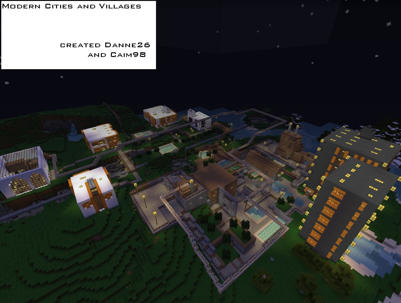 Modern Cities and Villages Minecraft Map