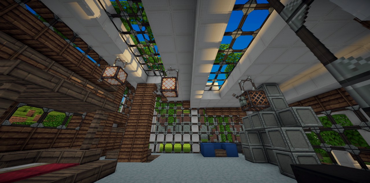 Slanted Modern House (Downloads Available) Minecraft Map