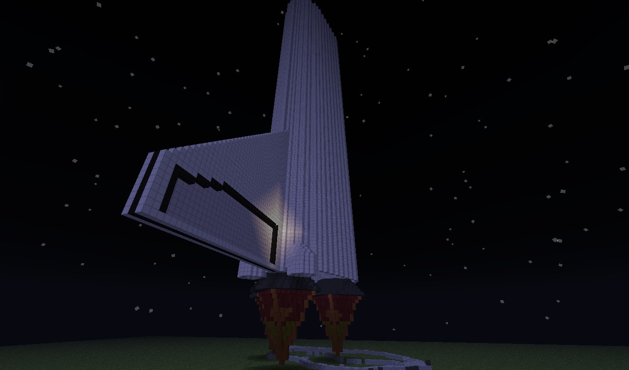 Fully Functional 3D Rocket Ship (In Progress) Minecraft Map