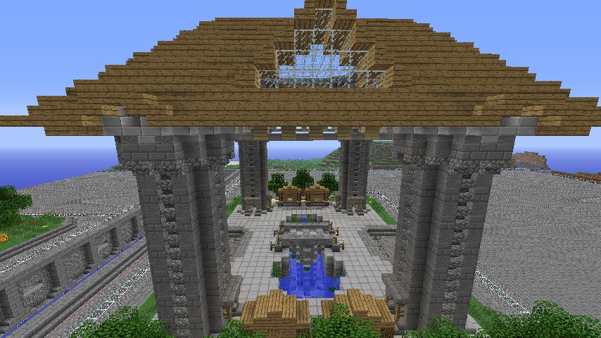 Very Fancy Gazebo with Seats Minecraft Map